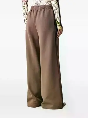 Adidas Logo-embroidered Wide-leg Track Pants