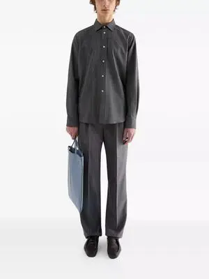 JIL SANDER Pinstripe-pattern Wool Shirt