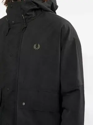 Fred Perry Logo-embroidered Hooded Jacket