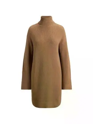 Ralph Lauren Ribbed Knit Turtleneck Mini Dress