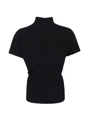 DRHOPE Draped High-neck T-shirt