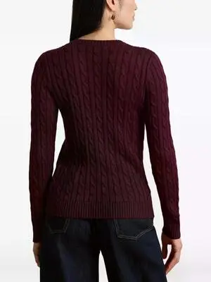 Ralph Lauren Buttoned-shoulder Cable-knit Sweater