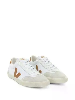 VEJA Suede-panelled Logo-patch Low-top Sneakers - White