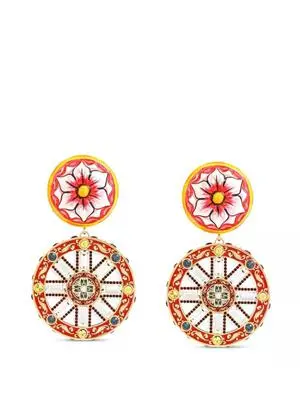 Dolce & Gabbana Carretto Wheel Clip Earrings - Gold