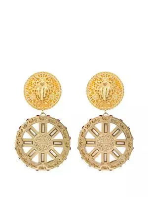 Dolce & Gabbana Carretto Wheel Clip Earrings - Gold