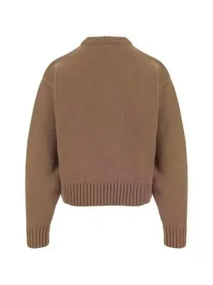 PATOU Logo-embroidered Crew-neck Sweater