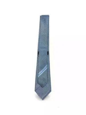 Zegna Geometric-pattern Silk Tie