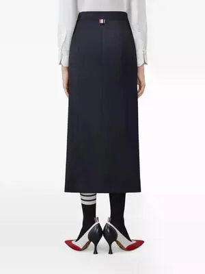 Thom Browne Button-detail Midi Skirt