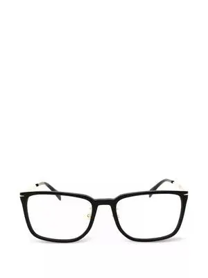 DB EYEWEAR BY DAVID BECKHAM Square Frame Full Rim Eyeglasses - Gold