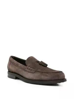 TOD'S Tassel-detail Suede Loafers
