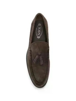 TOD'S Tassel-detail Suede Loafers