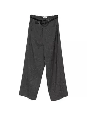 DARKPARK Belted Tailored Trousers - Grey