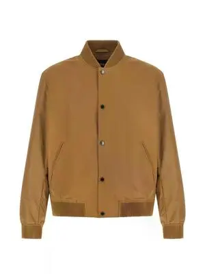 BOSS Water-repellent Jacket With Monogram-pattern Sleeves - Neutrals