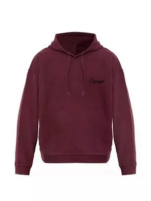 Dsquared2 Logo-embroidered Drawstring Hoodie - Red