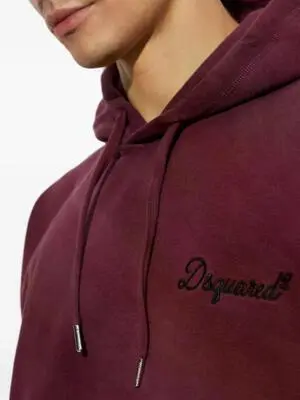 Dsquared2 Logo-embroidered Drawstring Hoodie