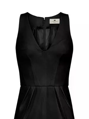 Elisabetta Franchi V-neck Logo Dress