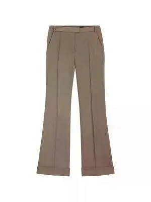 BOSS Gabardine Flared Trousers - Neutrals