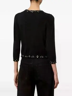 Isabel Marant Étoile Amaria Sequined Fine-knit Cardigan