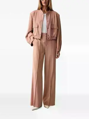 TWINSET Pressed-crease Wide-leg Trousers