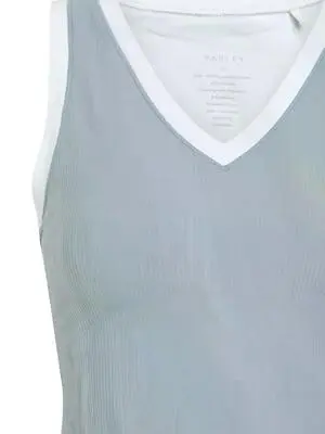 Varley Chia Ribbed-knit V-neck Tank Top - Blue