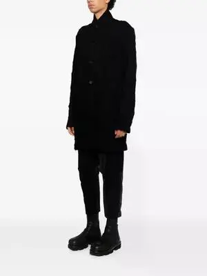 D HYGEN Crinkled Effect High Neck Coat