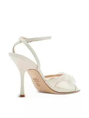STUART WEITZMAN Floral-appliqué Buckle-fastening Sandals