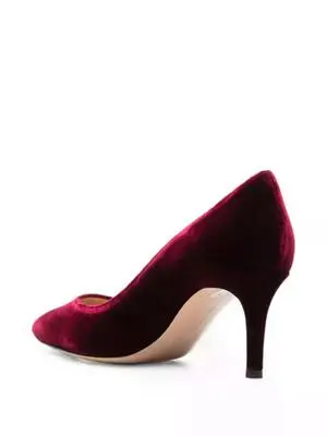 GIANVITO ROSSI Pointed-toe Velvet Pumps