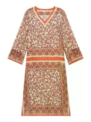 Malìparmi Paisley Print V-neck Mini Dress