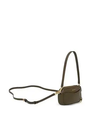 Michael Kors Logo-charm Pebbled Shoulder Bag