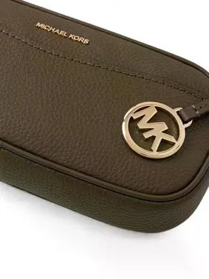 Michael Kors Logo-charm Pebbled Shoulder Bag