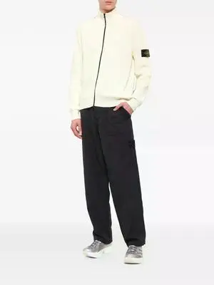 Stone Island Ribbed Zip-up Cardigan