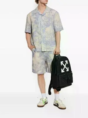 Off-White City Nature Linen Bowling Shorts