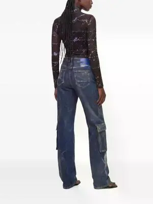 Karl Lagerfeld Coated Cargo Pants