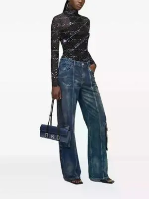 Karl Lagerfeld Coated Cargo Pants