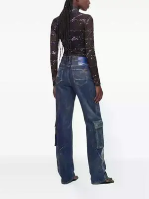 Karl Lagerfeld Coated Cargo Pants