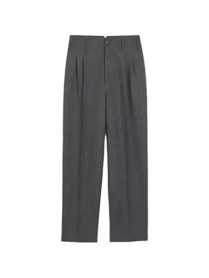 AMI Paris Two-pleats Wool Trousers - Grey