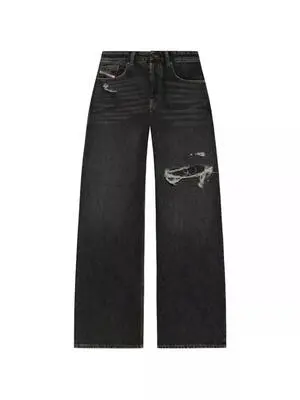 DIESEL® Relaxed Fit Low-rise Jeans - Black