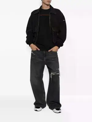 DIESEL® Relaxed Fit Low-rise Jeans - Black
