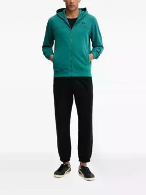 Under Armour Rival Zip-up Logo-embroidered Hoodie
