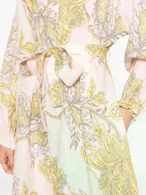La DoubleJ Floral-print Belted Dress