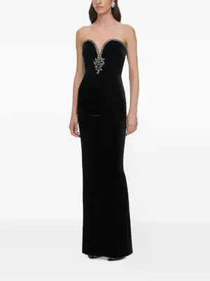 SELF-PORTRAIT Velvet Maxi Dress