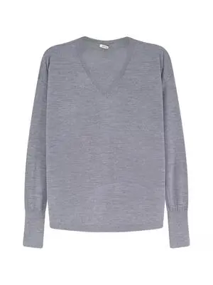 Aspesi V-neck Long-sleeve Sweater - Grey