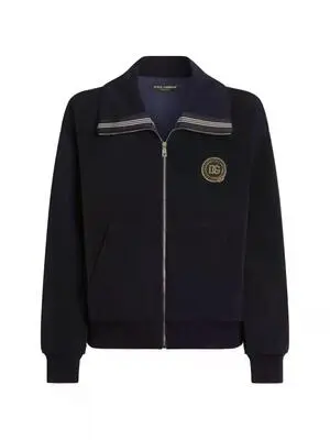 Dolce & Gabbana Jersey Sweatshirt With Patch - Blue