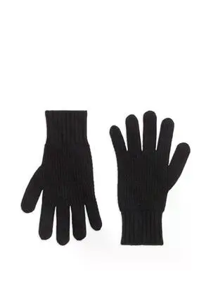 Dolce & Gabbana Knitted Virgin-wool Gloves - Blue