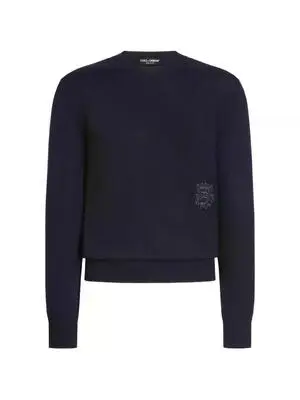 Dolce & Gabbana Virgin-wool Pullover - Blue