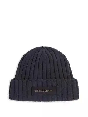 Dolce & Gabbana Rib-knit Hat - Blue