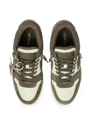 Off-White Out Of Office Panelled Sneakers - Green