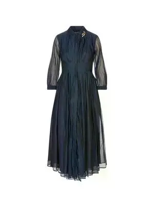 Max Mara Organza Shirt Dress Ultramarine - Blue