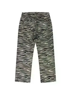 DENIM TEARS Zebra Pattern Straight Leg Trousers