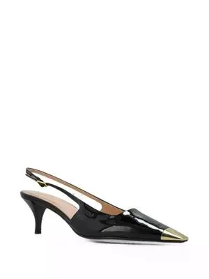 Furla Metal-cap-toe Slingback Pumps